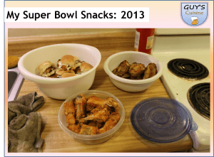 Aspie Recipes: My Super Bowl Snacks: 2013 Edition - Geek Alabama