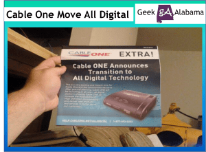 Cable One Is About to Switch to Digital Technology - Geek Alabama