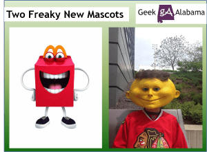 Two Freaky New Mascots To Make You Laugh Hard - Geek Alabama