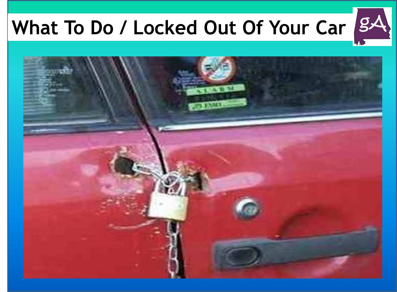 What To Do When You Have Been Locked Out Of Your Car - Geek Alabama